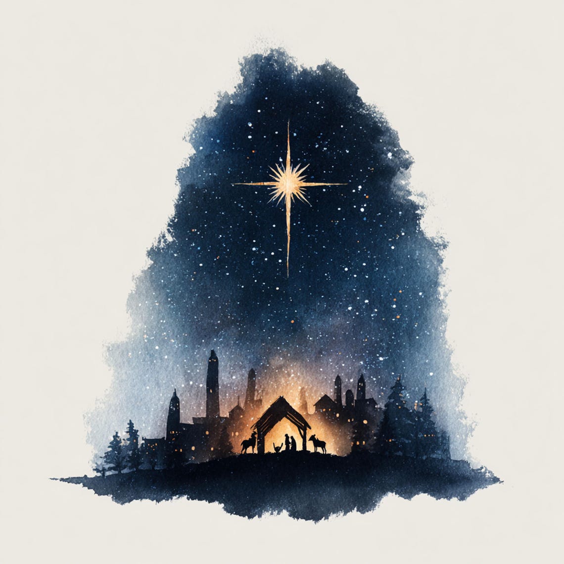 12 Printable Bethlehem Star, Christmas Religious, Bethlehem Star Night ...