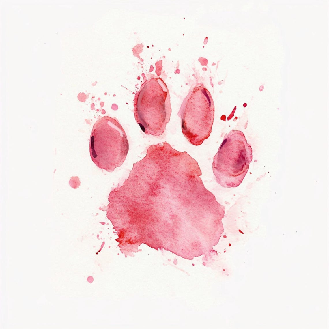 10 Printable Cat Paw Clipart, Watercolor Paws, Cute Cats Paws ...