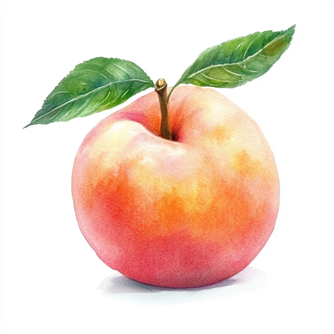 10 Printable Peaches, Watercolor Peaches, Peaches Clipart, Printable ...
