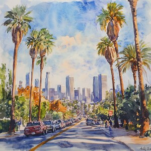 10 Printable Los Angeles City Art, California Art, Los Angeles Print ...