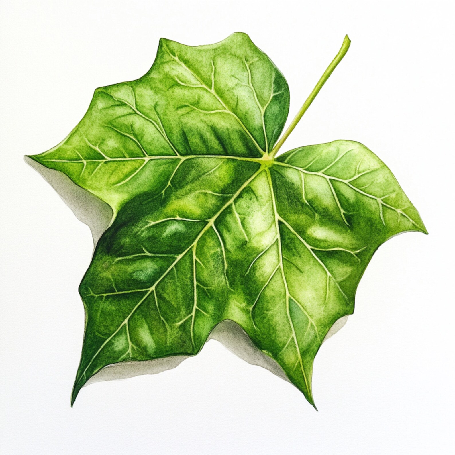 Printable Ivy Leaf Decor, Watercolor 10 Images, Ivy Botanical Art ...