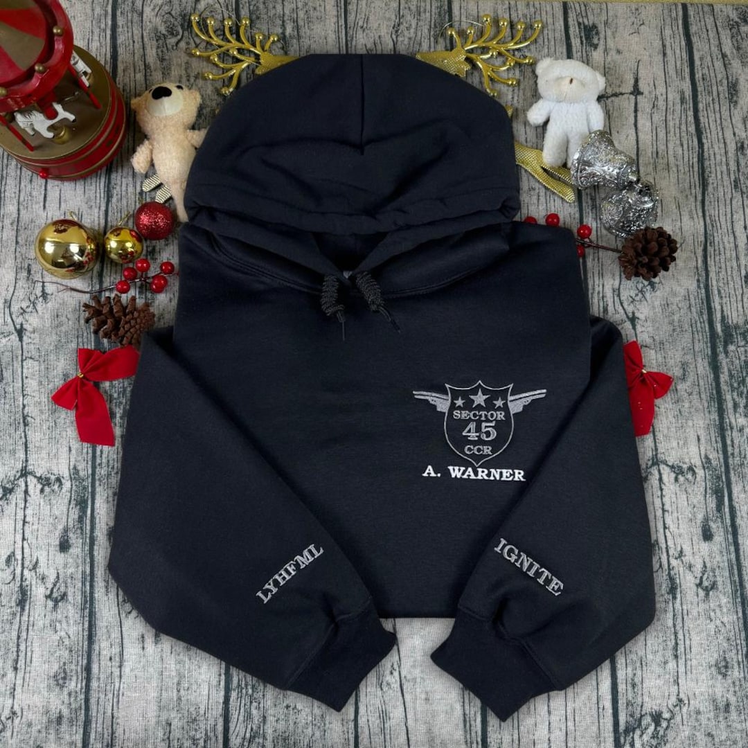 45 Sector CCR Uniform Embroidered Hoodie and Sweatshirt, Aaron Warner ...