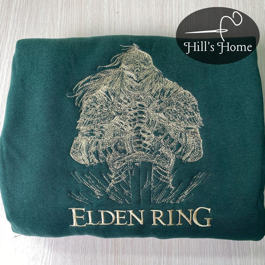 The Tarnished Protagonist Embroidered Sweatshirt, Elden Ring ...