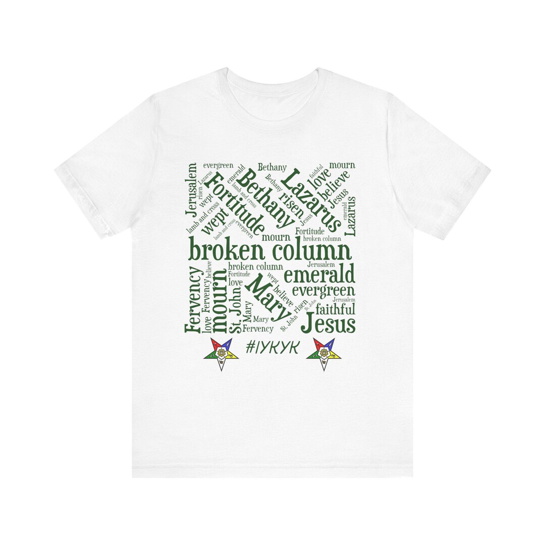 Eastern Star T-shirt: OES Gift With Word Art Design - Etsy