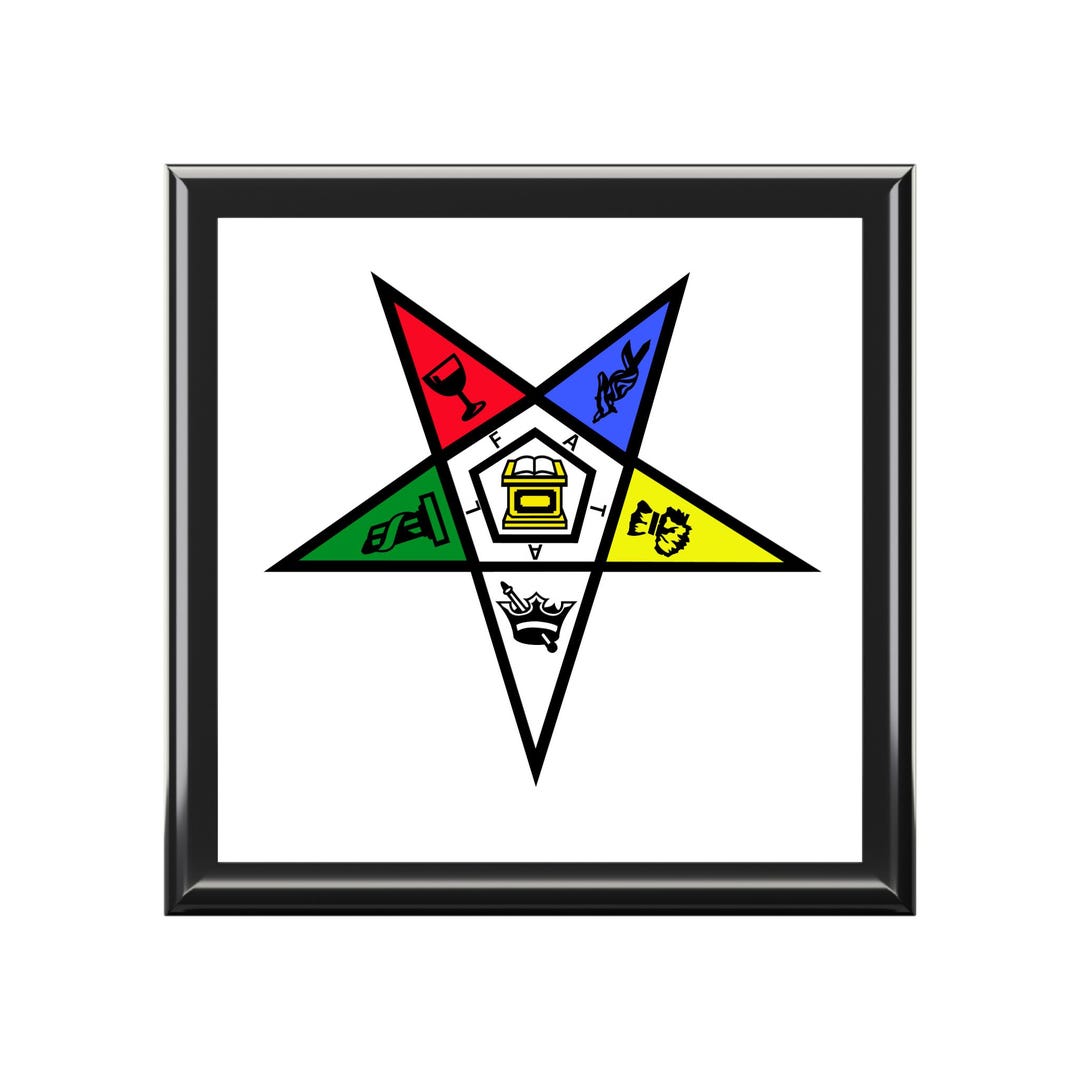Order of Eastern Star Pentagon up Custom Jewelry Box Gift for OES - Etsy