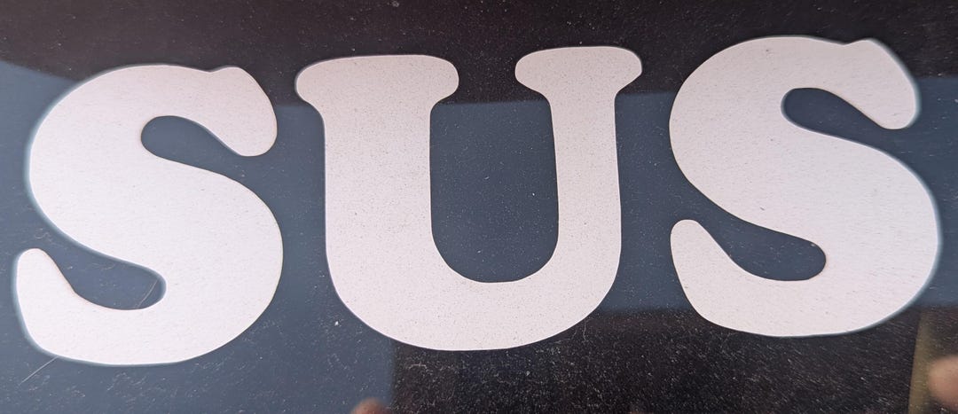 SUS Vinyl Bumper Sticker - Etsy