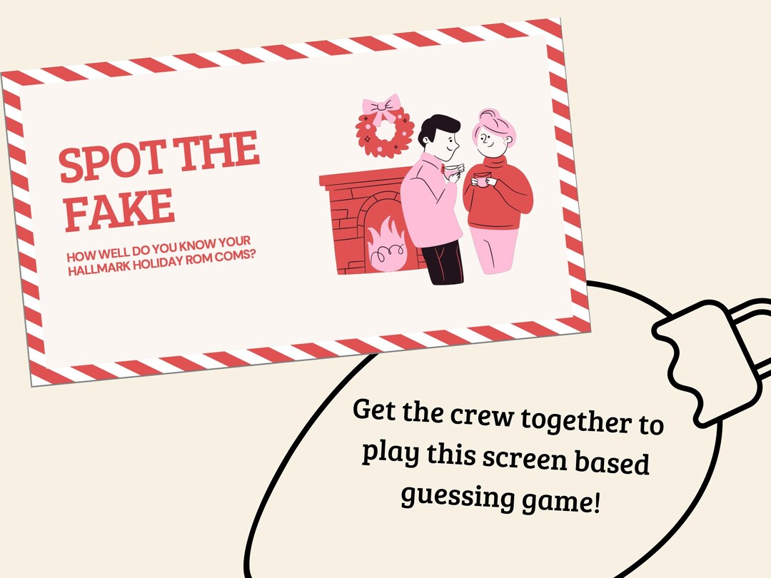 Spot the Fake: Hallmark Christmas Movies A Crowd Quiz Game - Etsy