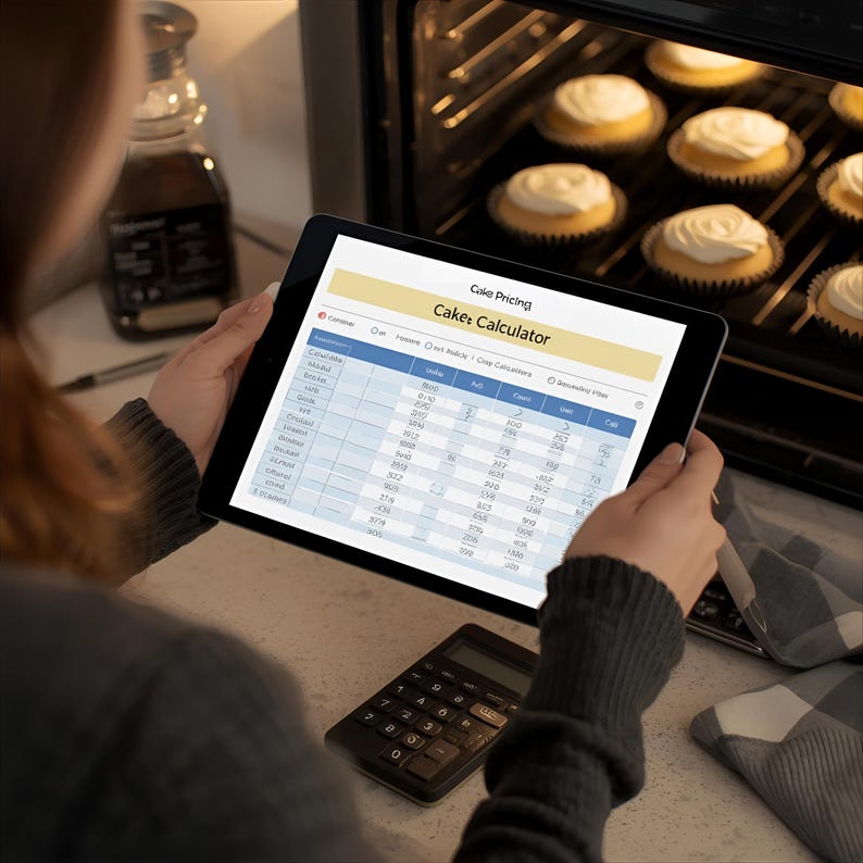 Cake Pricing Calculator Excel | Bakery Cost Calculator | Editable Cake ...