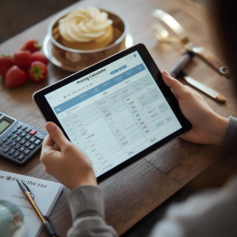 Cake Pricing Calculator Excel | Bakery Cost Calculator | Editable Cake ...