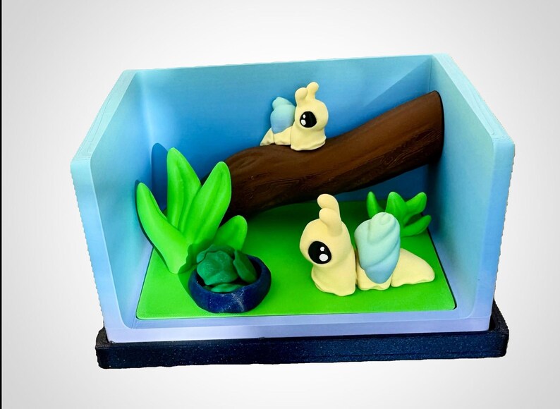 3D Printed Articulated Snail House Cage Aquarium Tank Fidget - Etsy