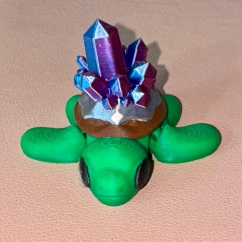 Various 3D Printed Turtles - Articulated Fidgets Oreo Cookie Crystal ...