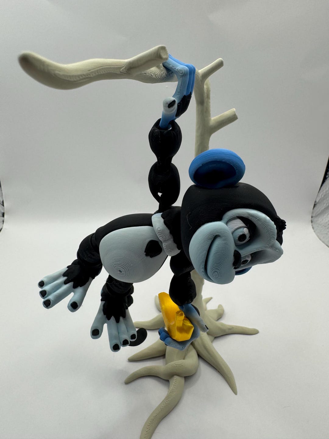 3D Printed Articulated Monkey With Tree and Banana - Etsy