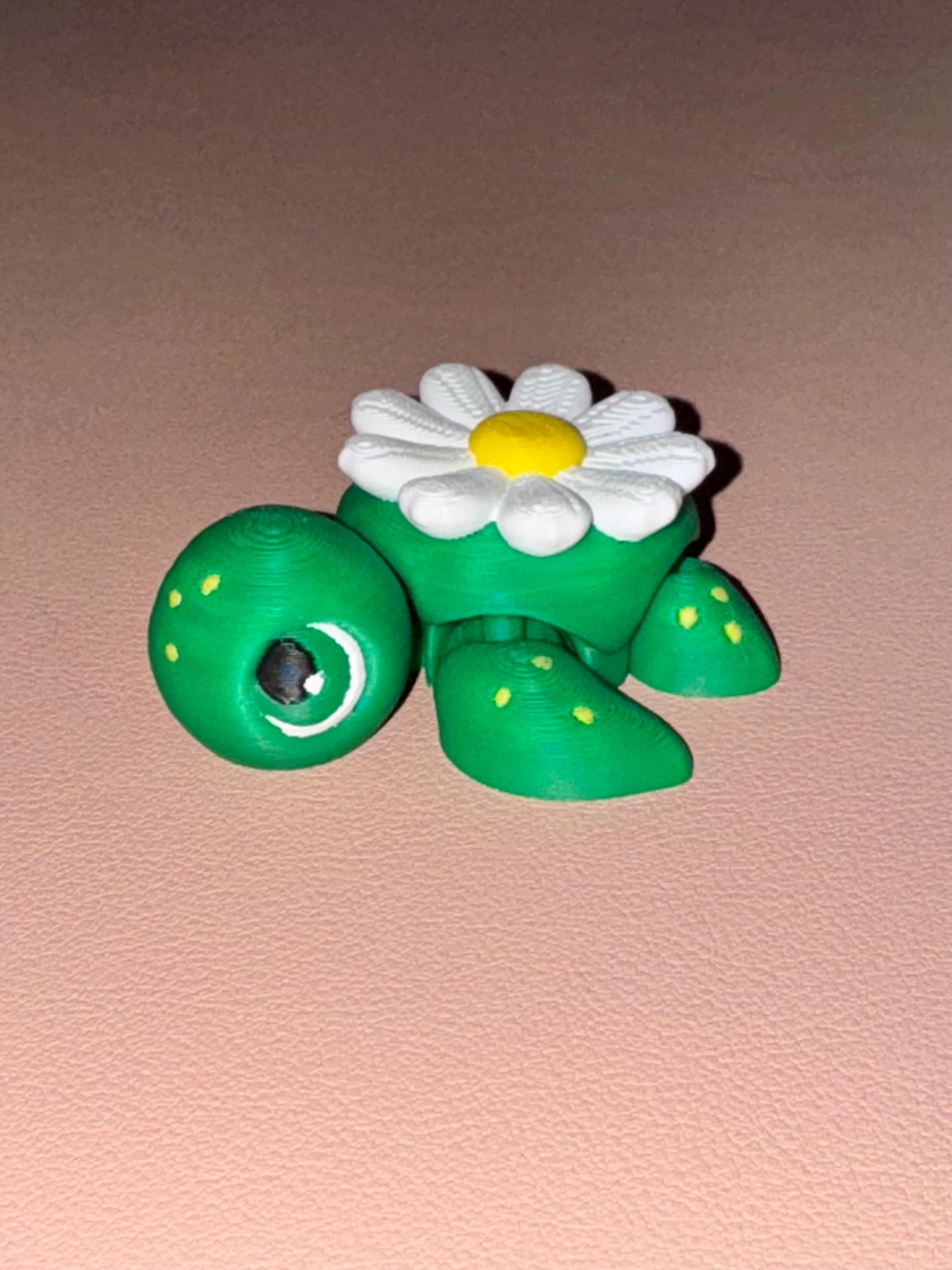 3D Printed Turtles Dream Floral Spider Glow Fidget Articulated - Etsy