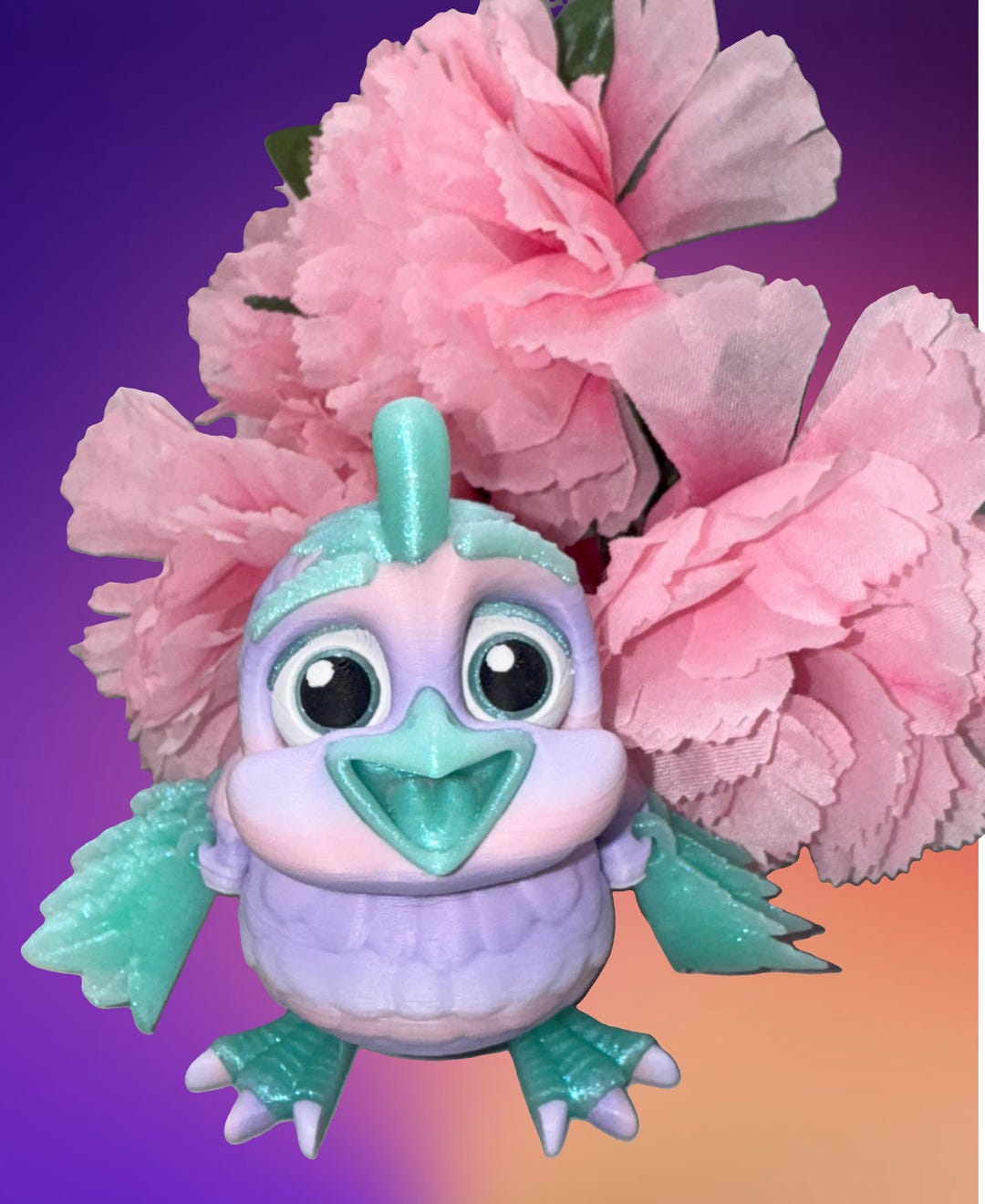 3D Printed Articulated Chicken Premium Filament Fidget - High-quality ...