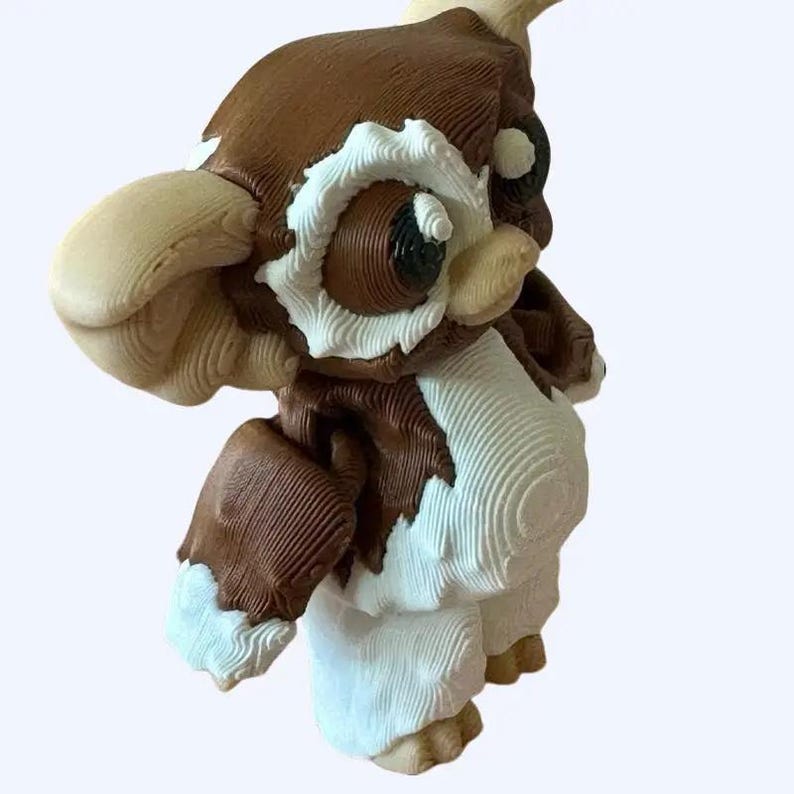3D Printed Articulated Gizmo Fidget 2" Long - Durable Design for Stress ...