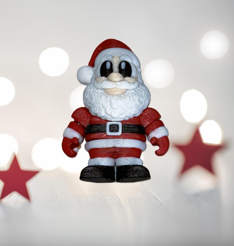 3D Printed Articulated Christmas Interactive Santa Story Book Gift - Etsy