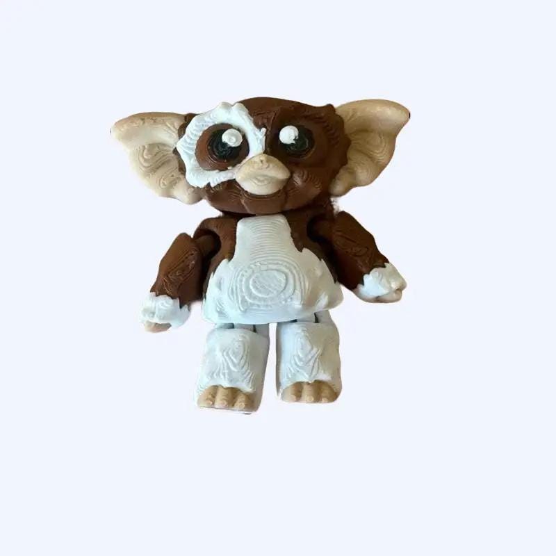 3D Printed Articulated Gizmo Fidget 2" Long - Durable Design for Stress ...