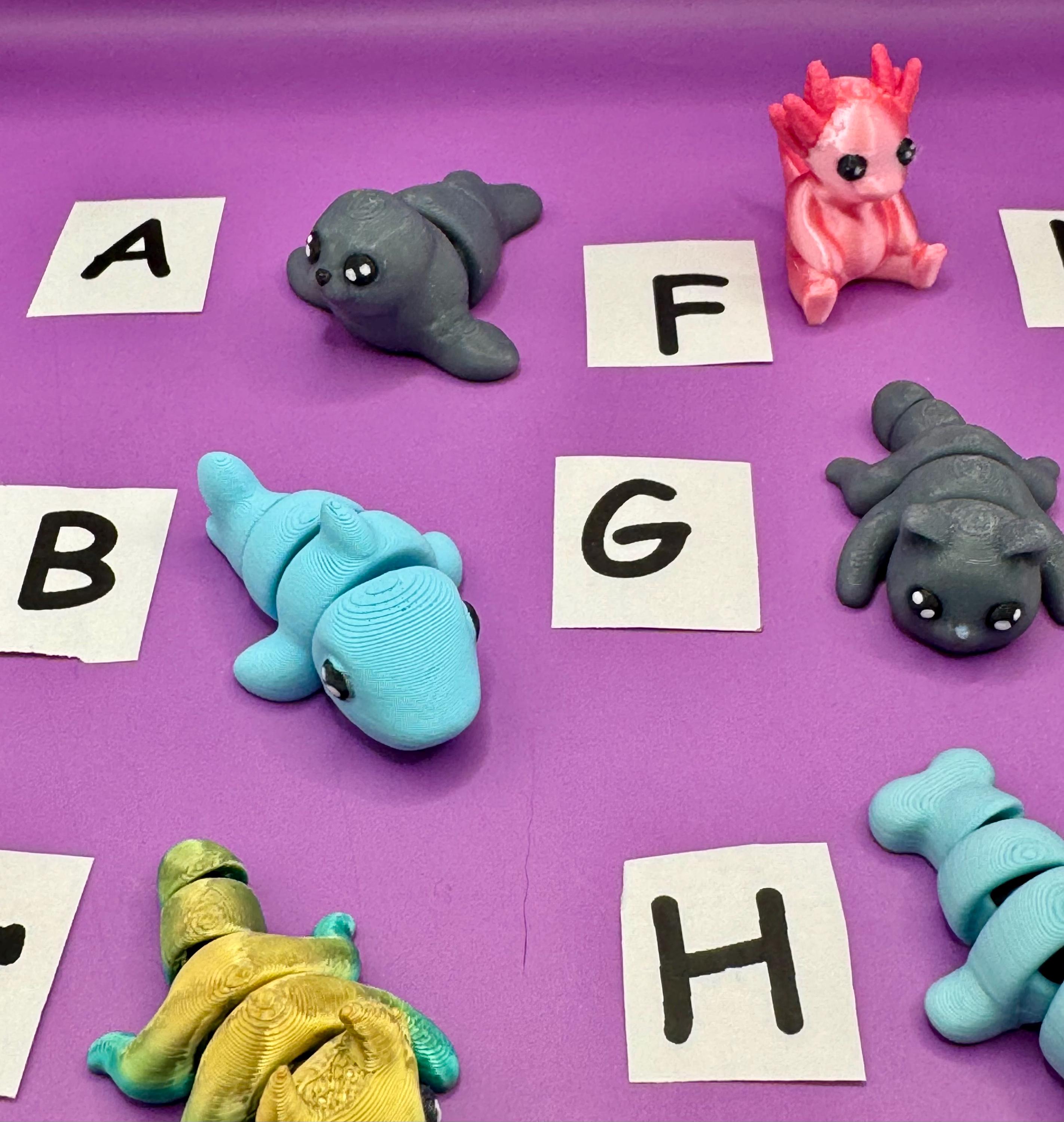 3D Printed Articulated Mini's - Multiple Variety of Articulated Animals ...