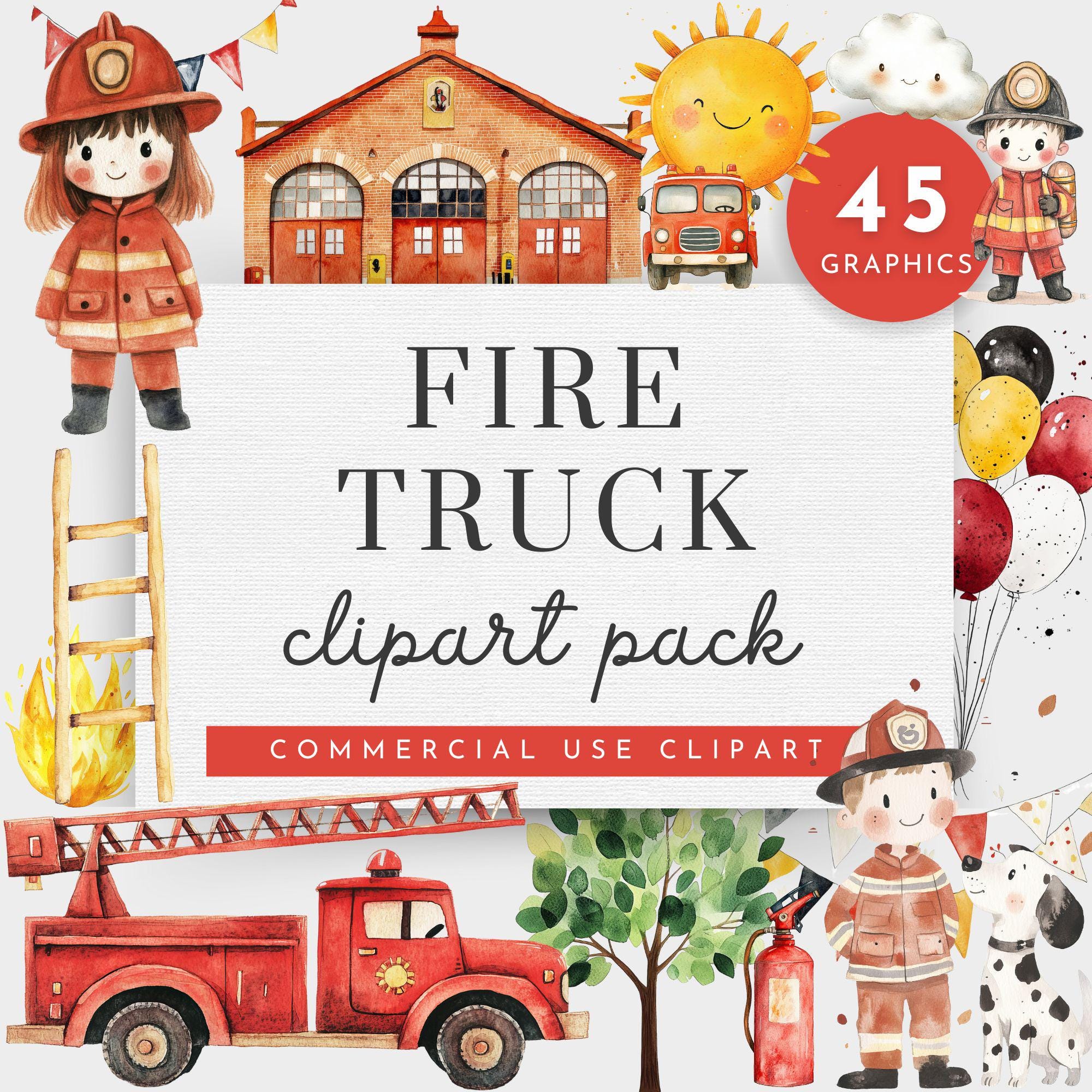 Fire Engine Nursery Clipart, Fire Station Clip Art, Fire Engine Clipart ...