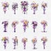 April Showers Clipart, Watercolor Floral Clipart Pastel Flowers Png ...