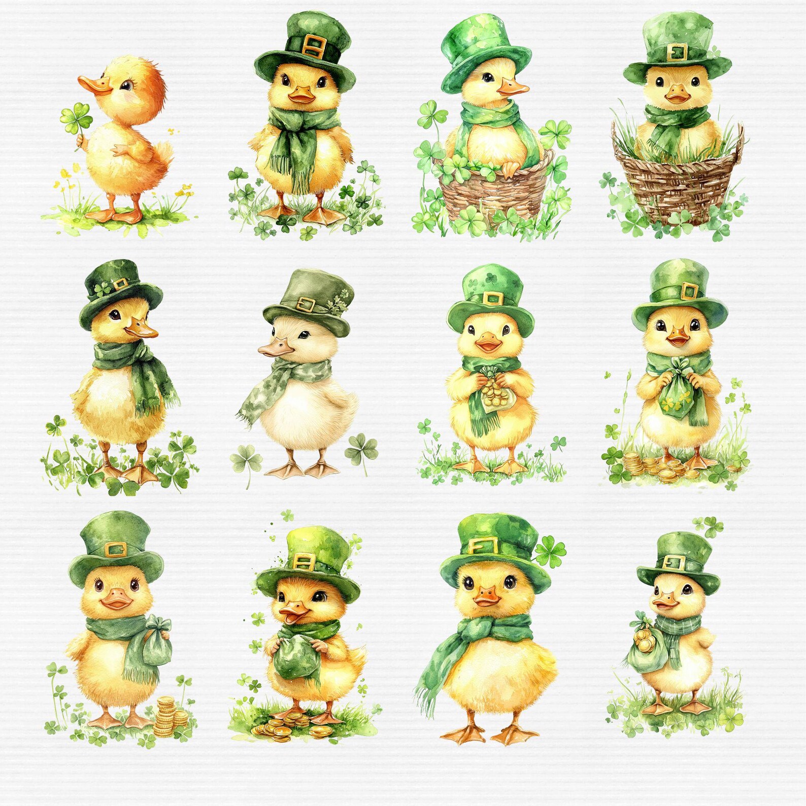 Lucky Duck Clipart, Yellow Duck Clipart, One Lucky Duck Invite, Cute ...