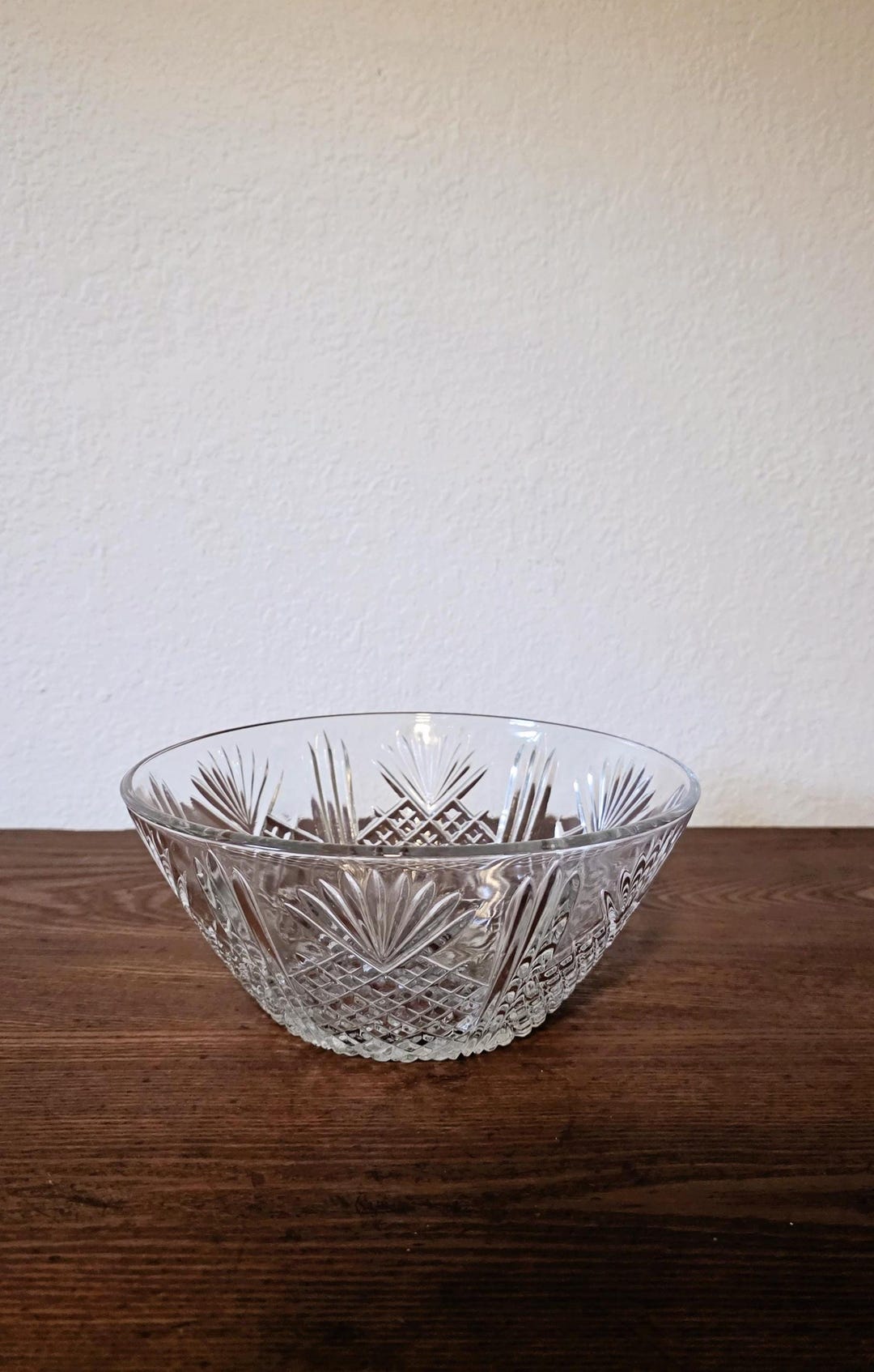 Covetro Crystal Bowl – 8" Pineapple Design Serving Dish, Made in Italy ...