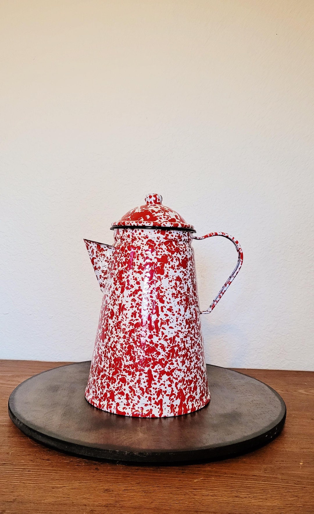 CGS International Red and White Enamelware Splatterware Graniteware ...