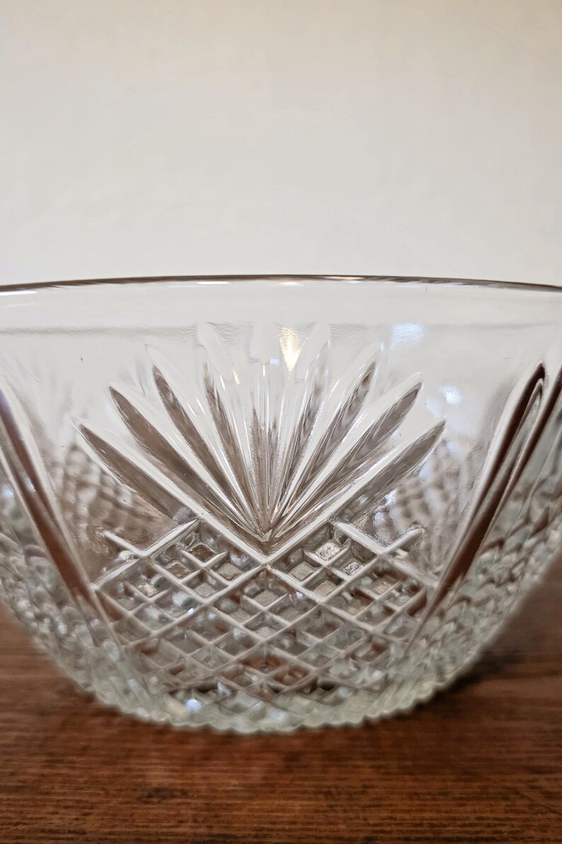 Covetro Crystal Bowl – 8" Pineapple Design Serving Dish, Made in Italy ...