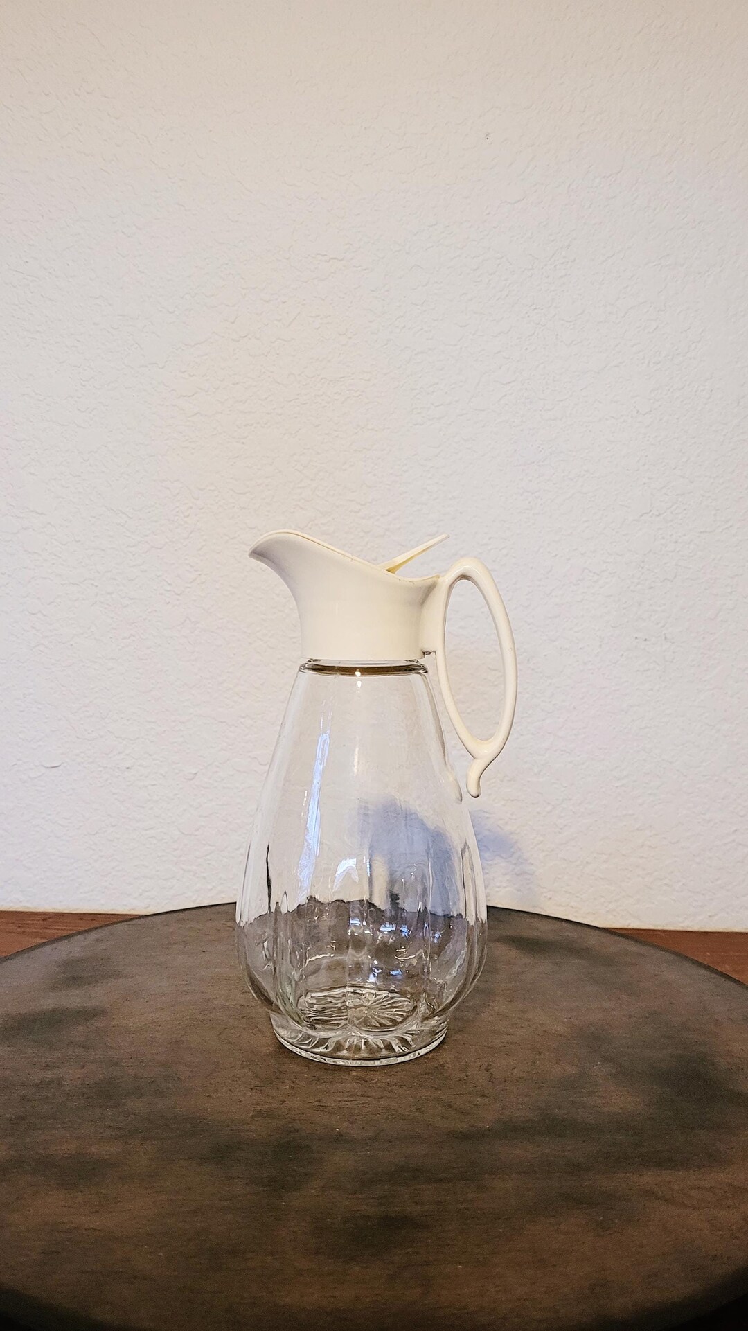 Maple Syrup Glass Log Cabin Dispenser With Plastic Lid Vintage - Etsy