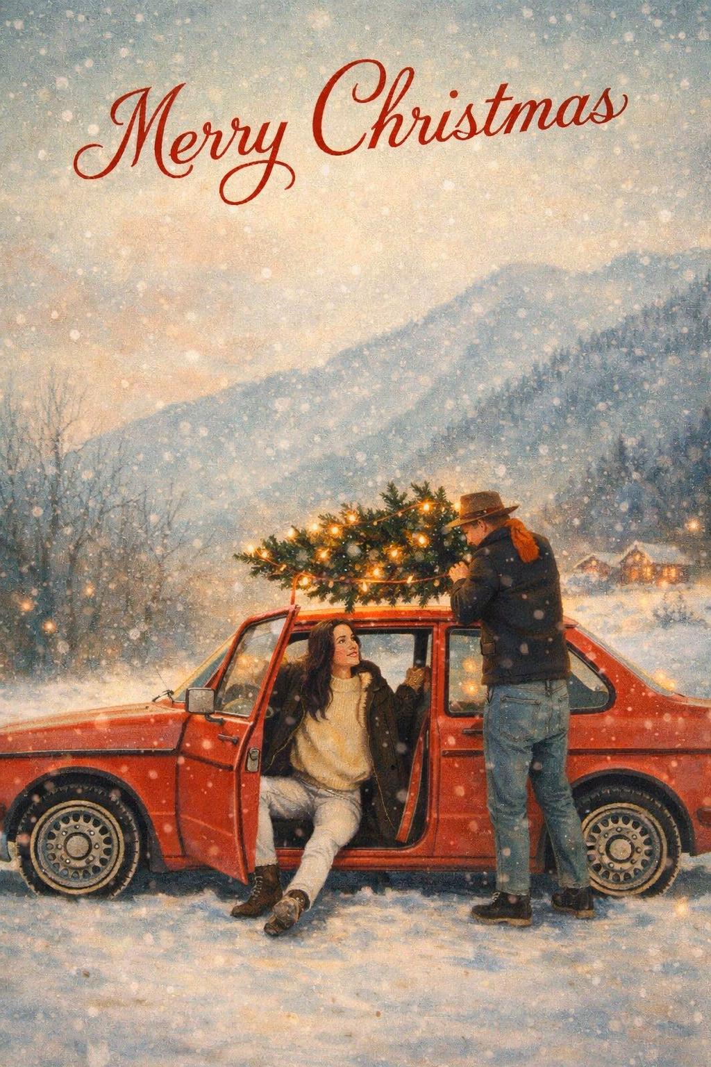 Last-minute Christmas Digital Card Bundle | 12 Retro Merry Christmas ...
