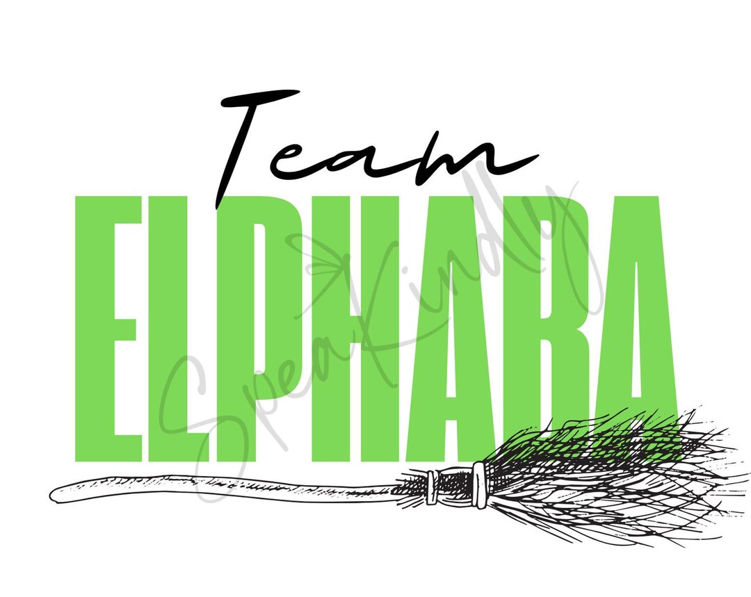 Wicked Team Elphaba SVG/PNG - Etsy