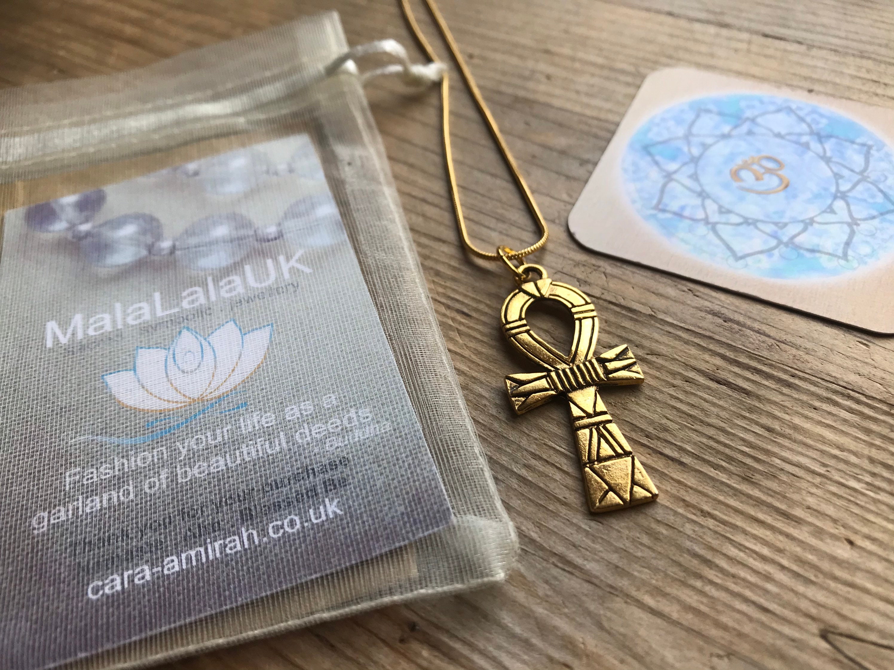 GOLD LOTUS ANKH Pendant Goddess Isis Ankh Filigree - Etsy UK