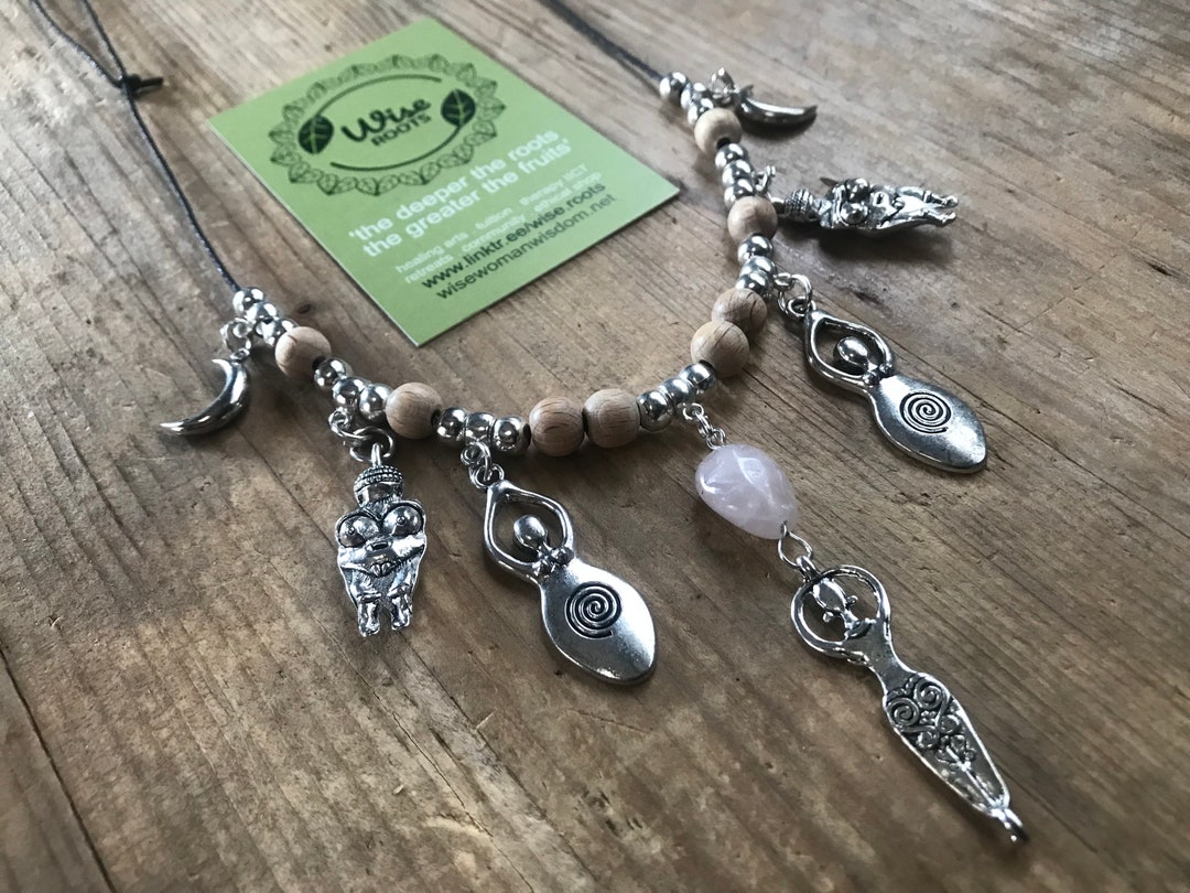 GREAT GODDESS NECKLACE Amulet Ceremonial Shaman Heart Chakra Healing ...