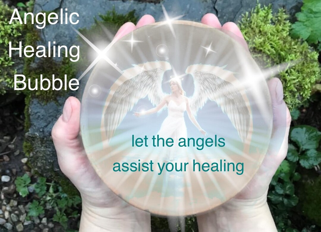 ANGEL HEALING BUBBLE & 1 Angel Crystal ~ Reiki Healing Bubble ...