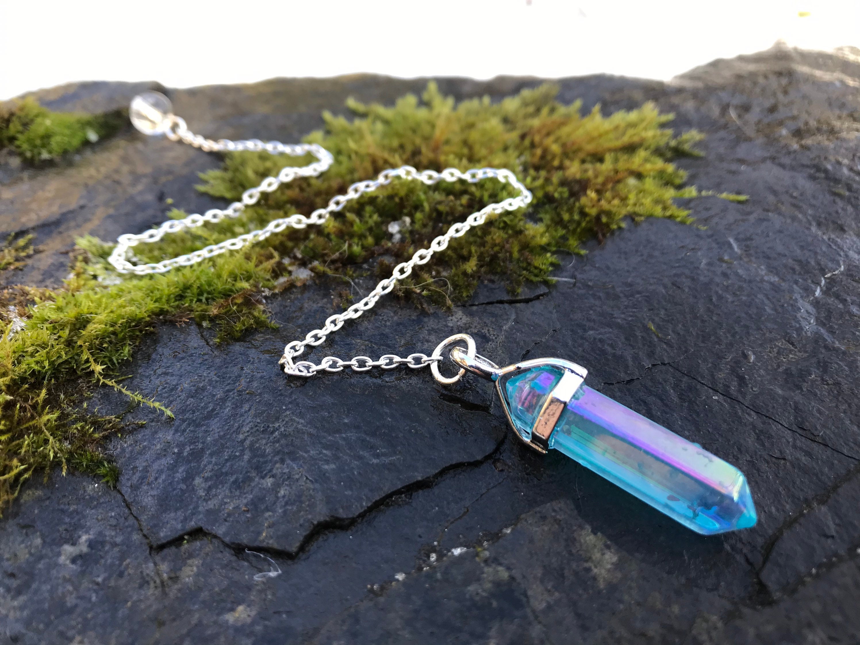 Blue Crystal Pendulum