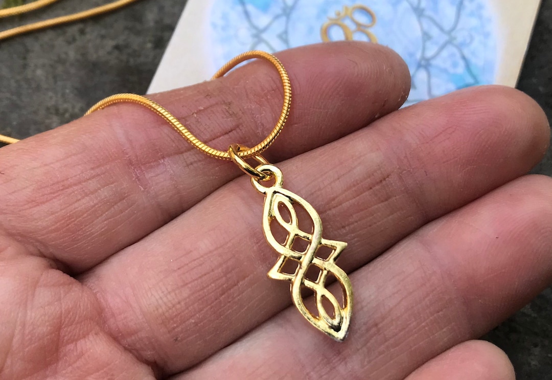 GOLD INFINITY GODDESS Pendant - Love Life Fertility Ancient Mother ...