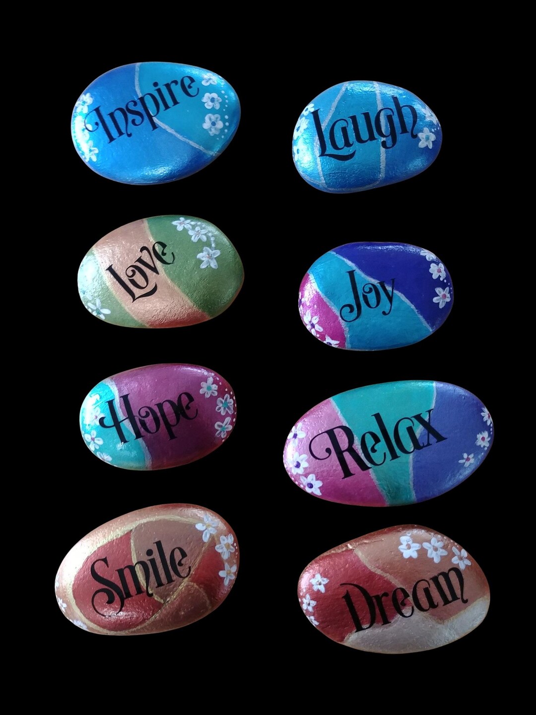 Hand-painted WORD ROCKS I Inspirational Rocks I Encouragement Rocks I ...