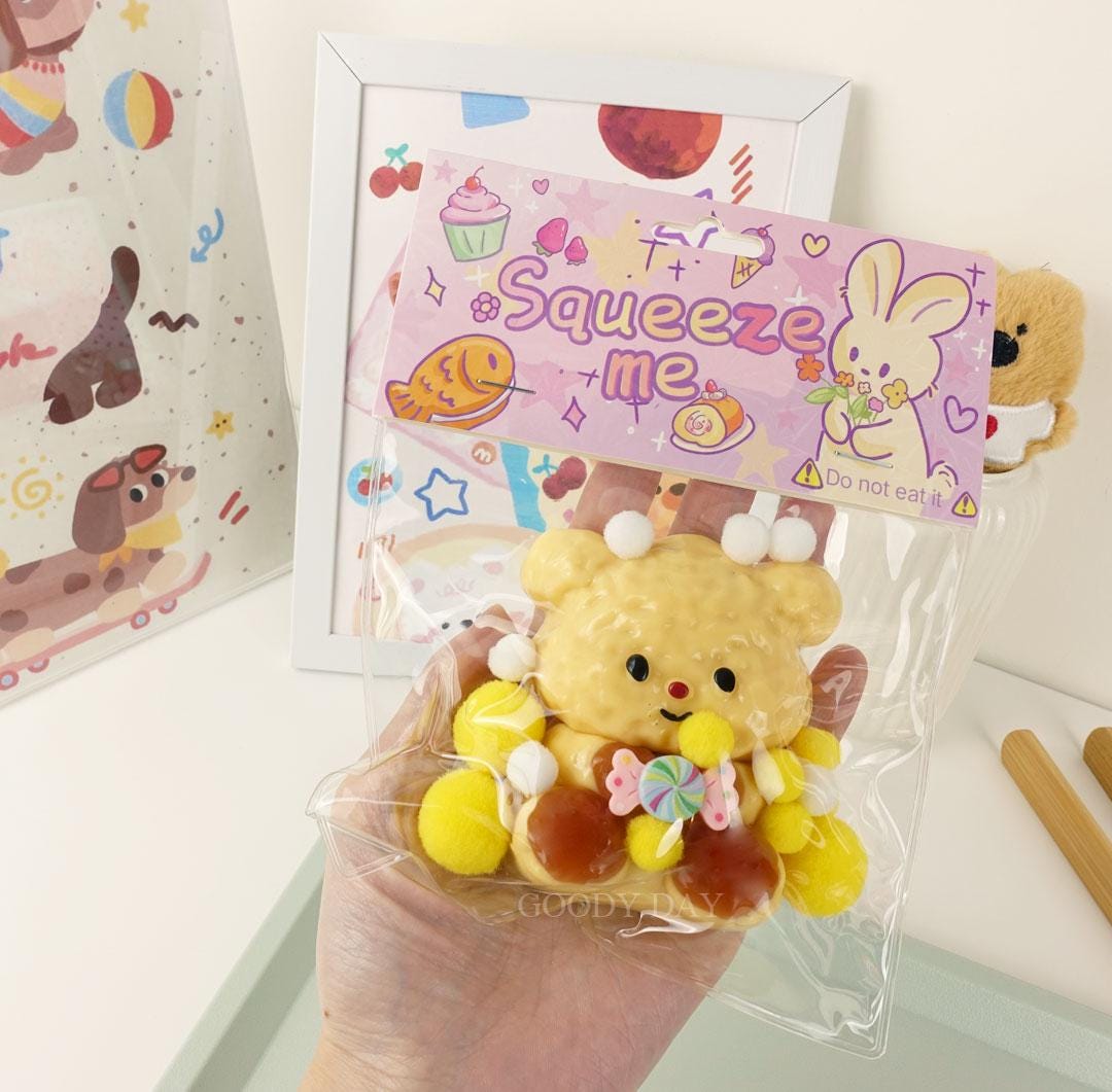 Butter Bear Squishy Toy, Taba Squishy, Squishy Toy, Hand Made, Stress ...