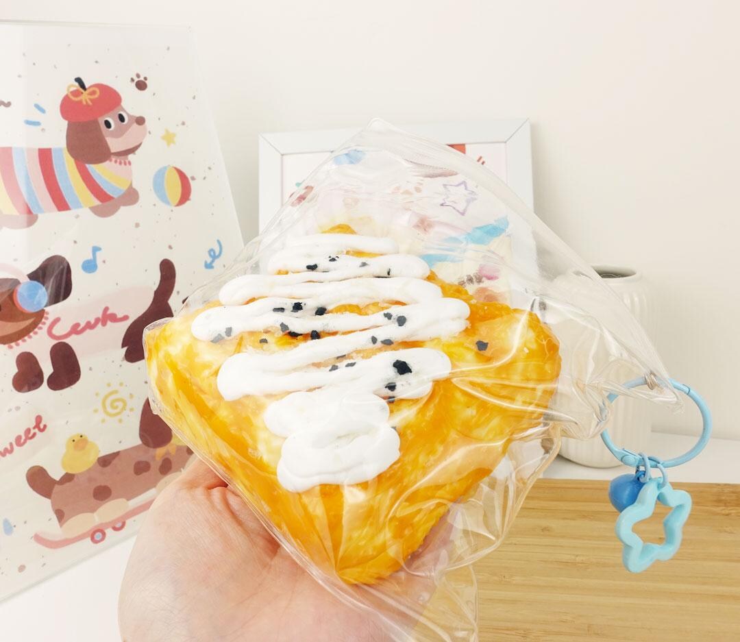 Toast Squishy Toy: Handmade Silicone Stress Reliever - Etsy