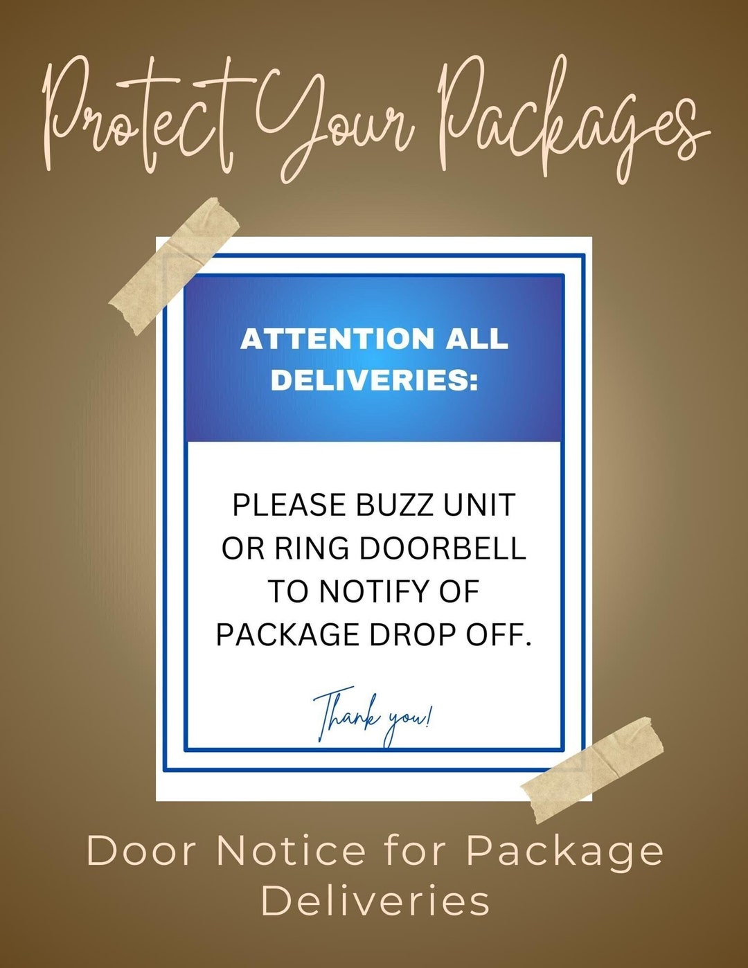 Package Drop off Notice - Etsy