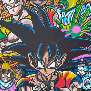 Dragon Ball Z Goku Canvas Drawing - Etsy