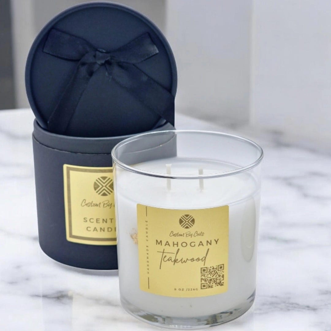 Mahogany Teakwood Candle Bold, Luxurious Scent Custom by Coits - Etsy
