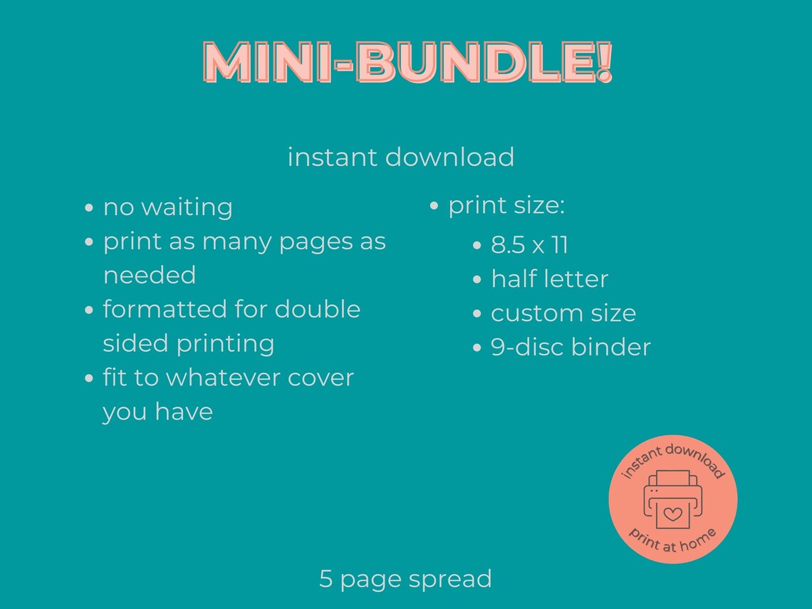 Holiday Meal + Party Planning Bundle | Printable Event & Menu Organizer ...