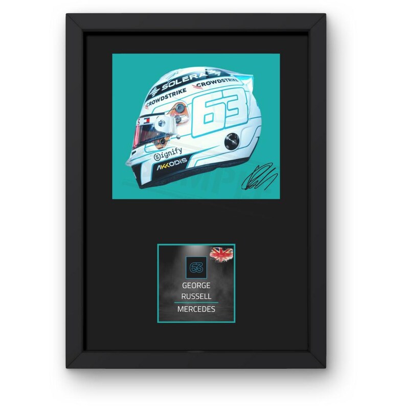 George Russell Qatar 2024 Special bold Framed Display Gift With ...