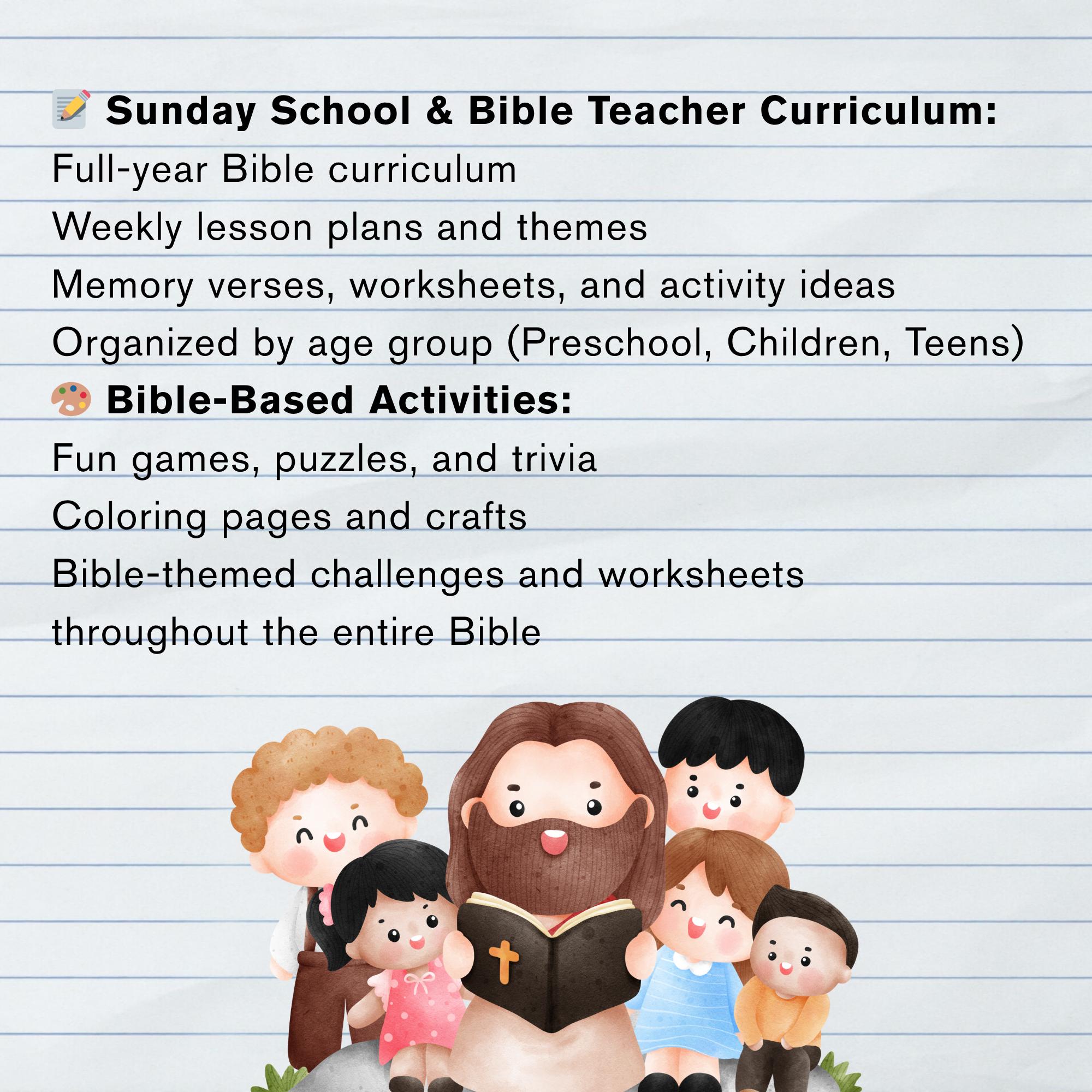 200+ Bible Stories for Kids Old and New Testament | Sunday School ...