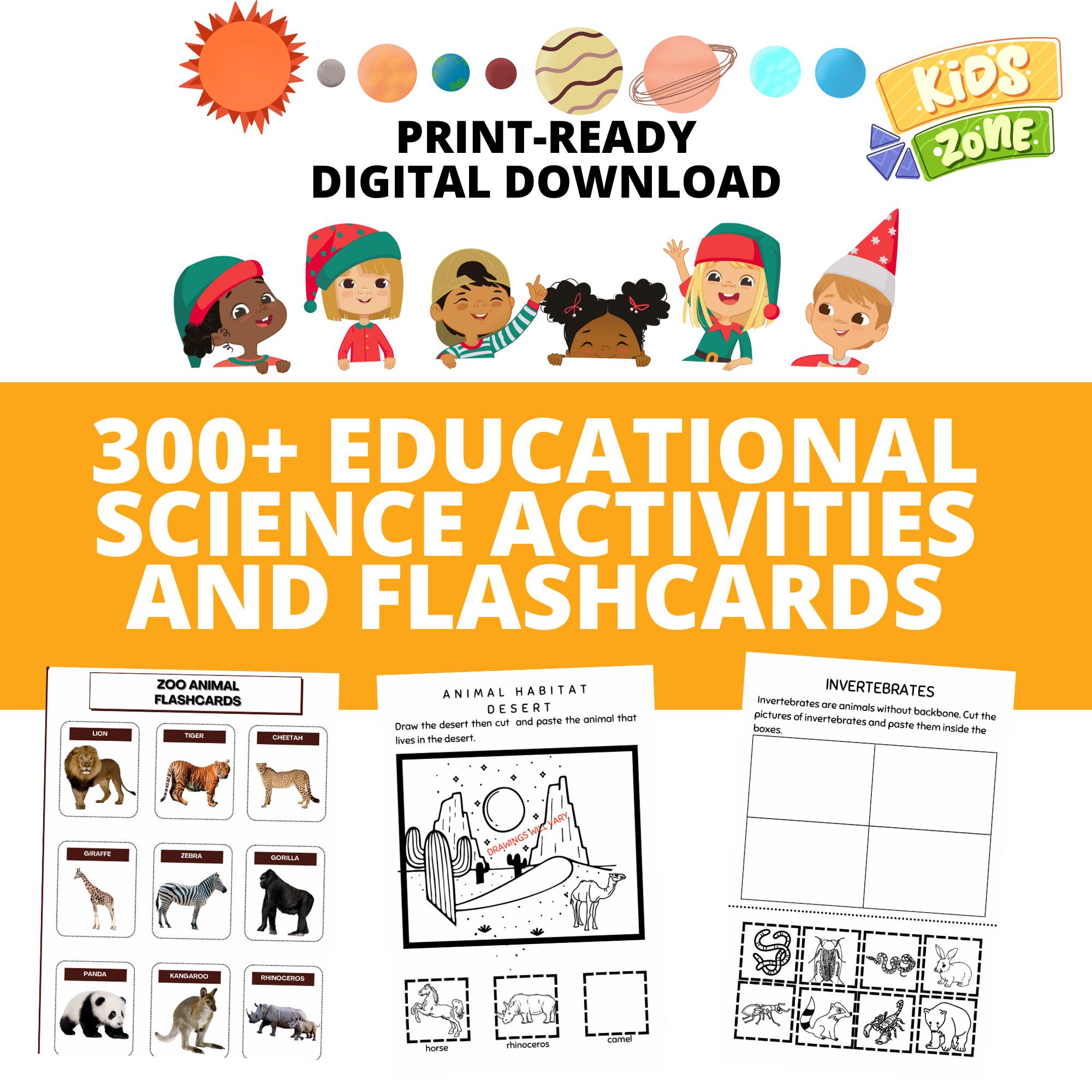 10000+ Educational Activity Printable Learning Tools for Kids Bundle ...