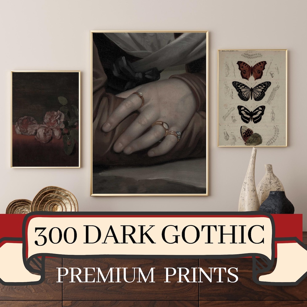 300 Dark Gothic Prints for Wall Art, Home Decor, Scrapbooking, DIY ...