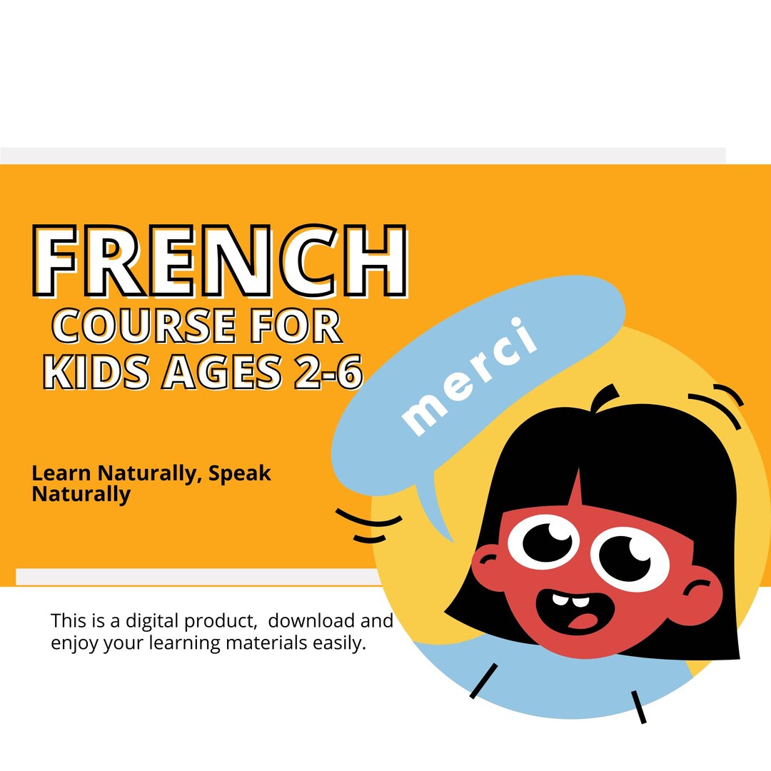 French Learning Pack for Kids Ages 2-12 | Flashcards, Activities ...