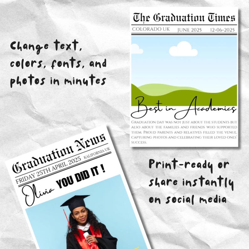 Graduation Mega Bundle 2026 | Senior Night Templates, Graduation Flyers ...