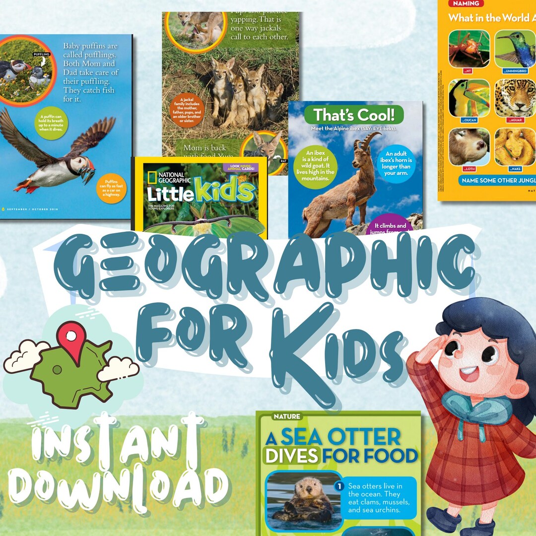 25+ National Geographic Kids-inspired Printable Books | Fun Animal ...